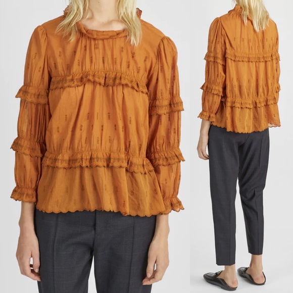 Isabel Marant | Tops | Isabel Marant Etoile Loxley Eyelet Embroidered ...